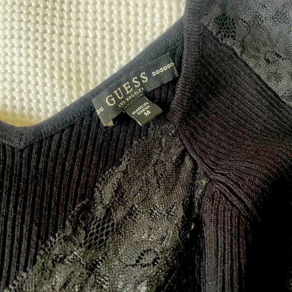 Guess | Tops | Guess Sweater With Lace Details | Poshmark